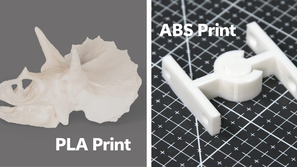 ABS vs. PLA 3D Printing Filaments: Characteristics, Best Printing Practices